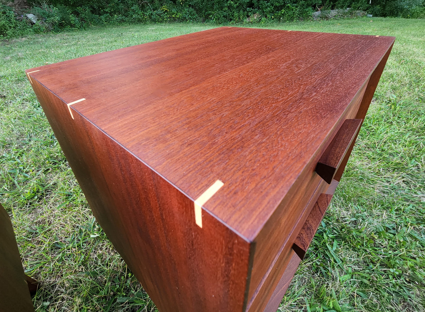 Mid-Century Modern Mahogany and Maple Night Stands – Lumber Mack